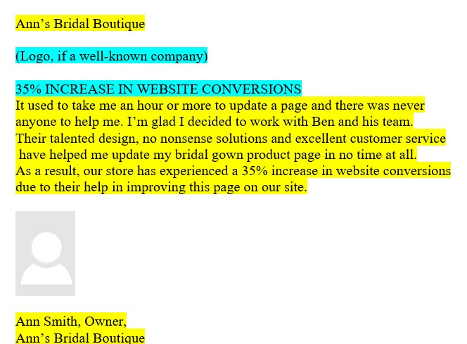 Client testimonials are your business's success stories - East ...